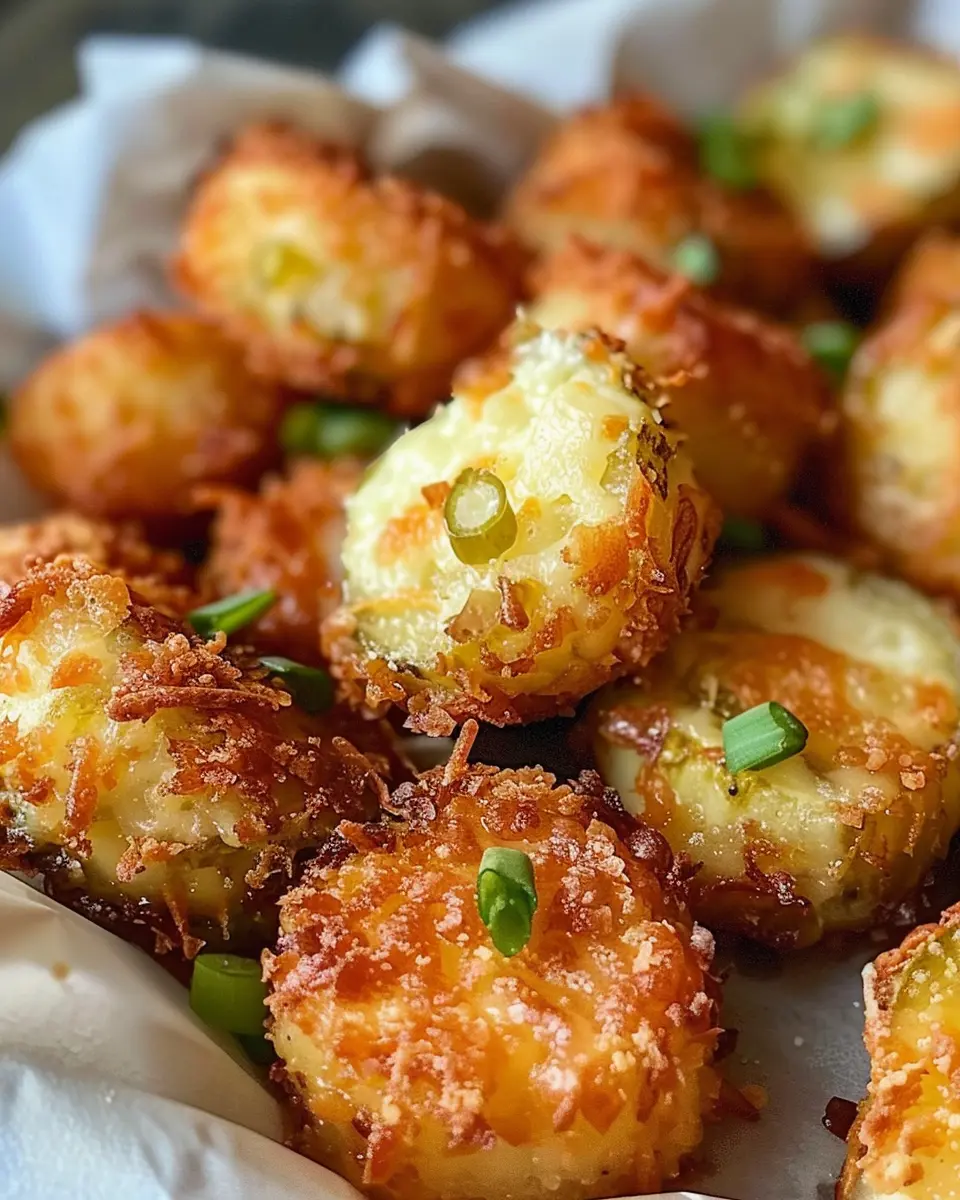 Crispy Pickle Cheese Bites