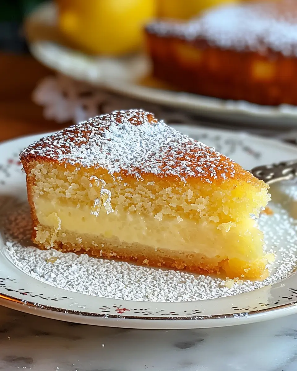 Italian Grandma’s Lemon Custard Cake