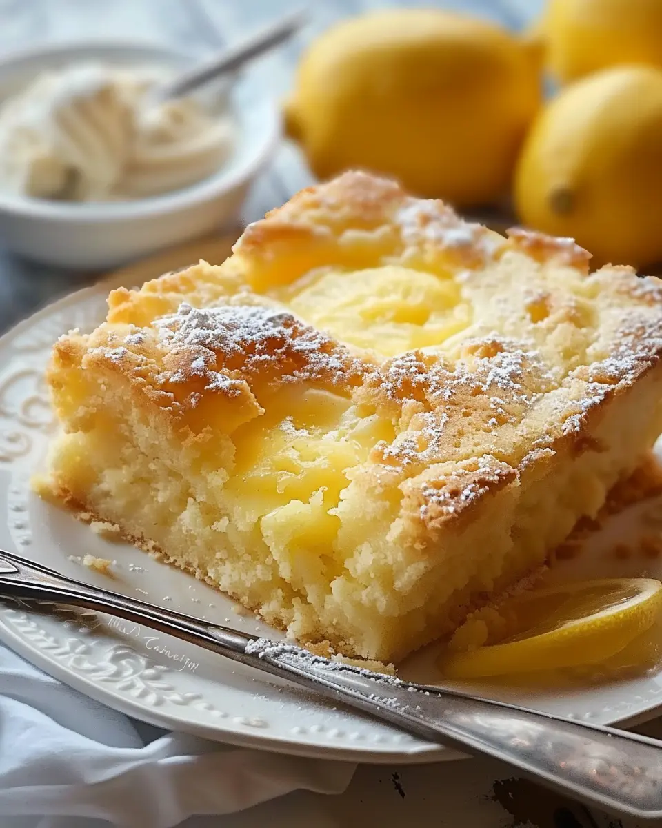 lemon cream cheese dump cake