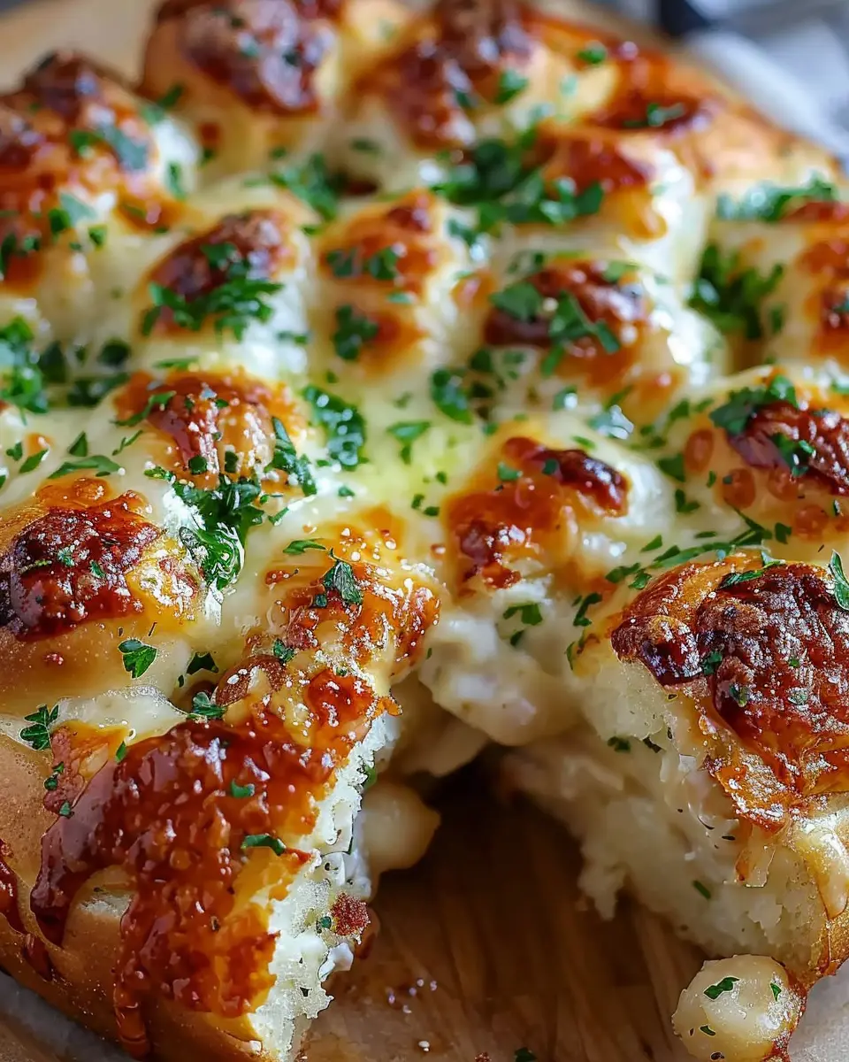 chicken alfredo monkey bread