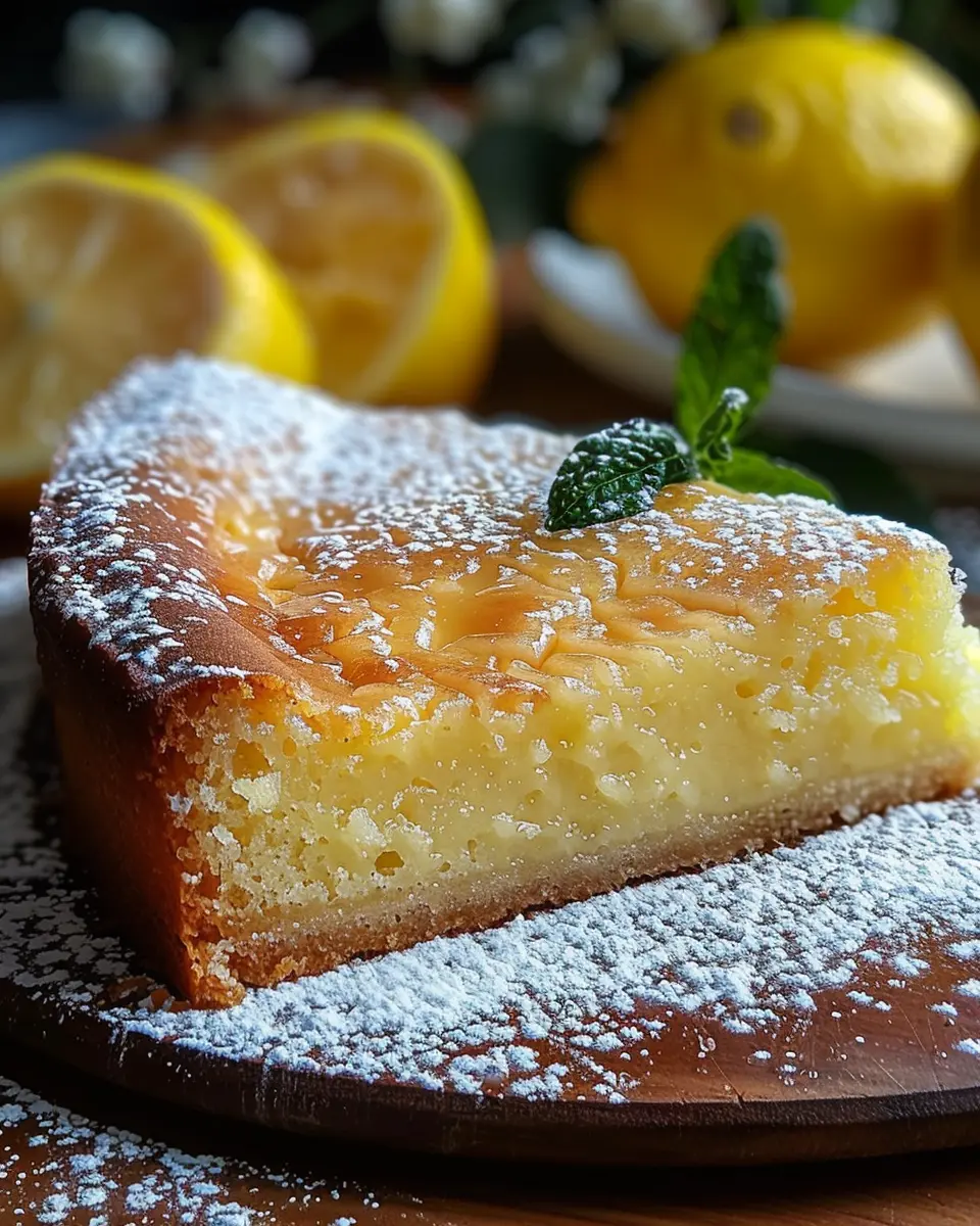 Italian Grandma’s Lemon Custard Cake